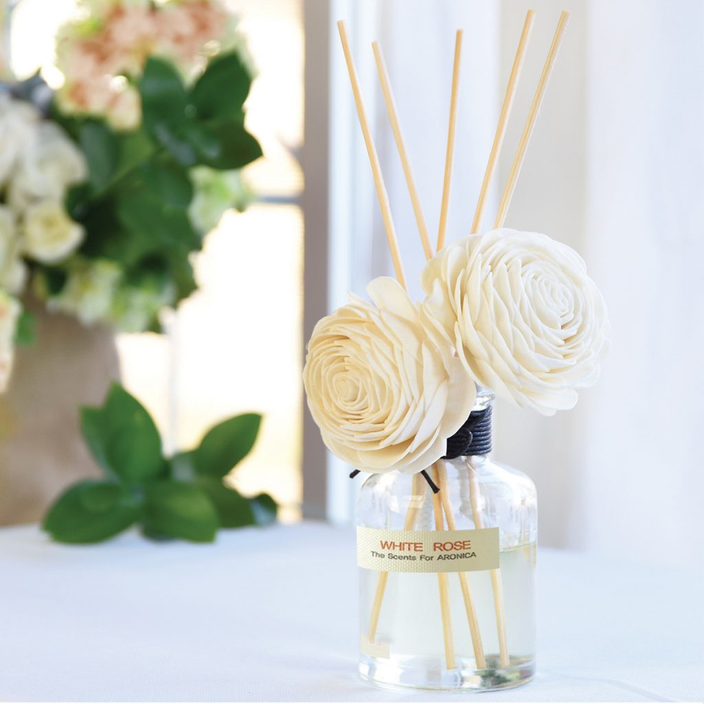 Aronica Twin Flower and Reed Diffuser (5.4oz/160ml)- White Rose ...
