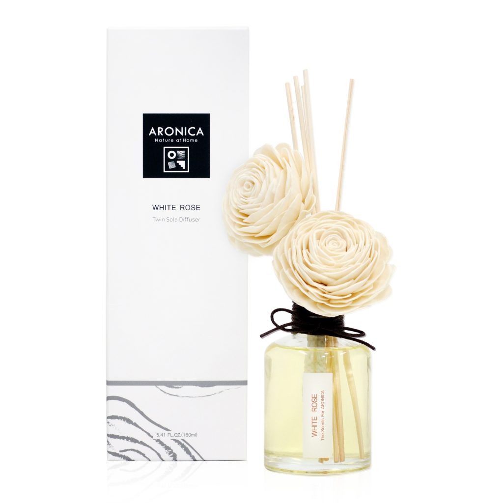 Aronica Twin Flower and Reed Diffuser (5.4oz/160ml)- White Rose ...