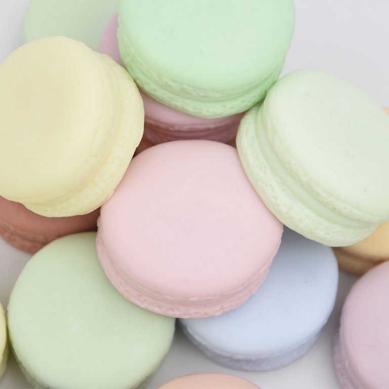 [Coming Soon] Macaron Soap 3 pcs – Lavender Honey & Raspberry & Mint ...